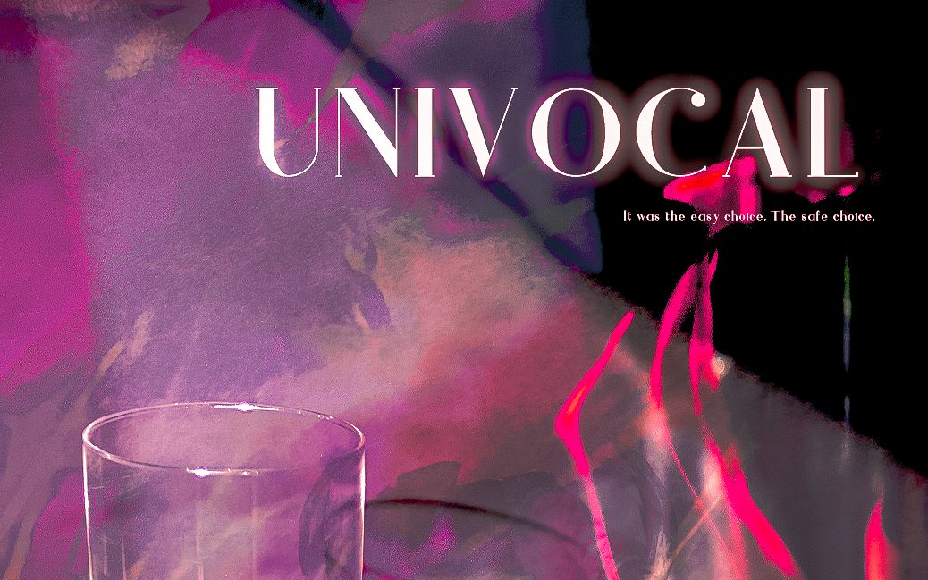 【PS制作过程分享】 UNIVOCAL｜一张壁纸｜“你看空杯在燃烧。”_哔哩哔哩_bilibili