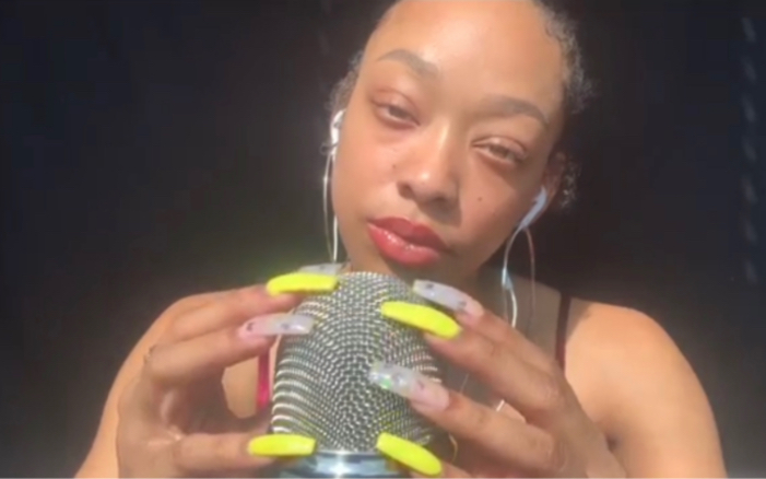 【Chynaunique｜无人声版】柴娜小姐姐麦克风抓挠+轻敲声助眠_哔哩哔哩_bilibili