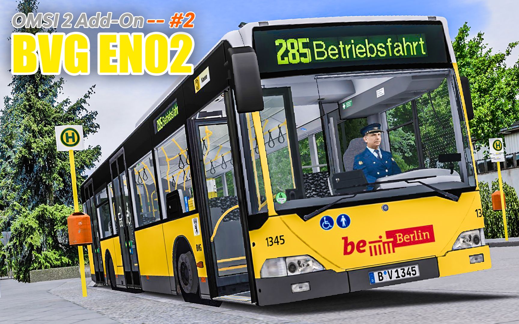 巴士模拟2 - BVG EN02 #2：途径Zehlendorf轻轨站 开往终点森林公墓 | OMSI 2 X10-Berlin 285(2/ ...