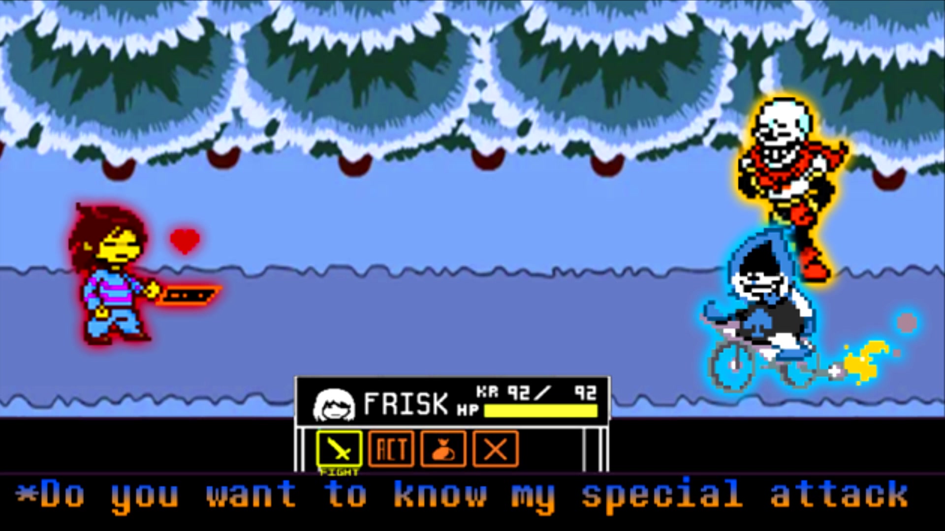 【UNDERTALE＆Deltarune】SpadeTrousle Bonetrousle Lancer Fight_哔哩哔哩_bilibili