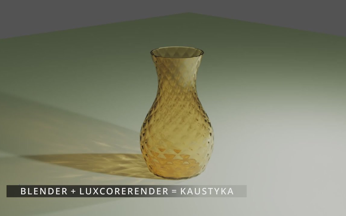 iBlender中文版插件 玻璃焦散效果 LuxCore渲染器 cycles continuous glass dispersion ...