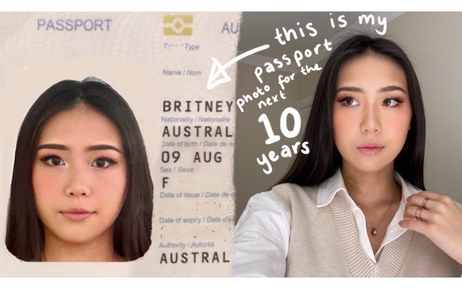 【Briddy Li】护照/证件照妆容分｜Recreating my Passport Photo (my pic for the next ...