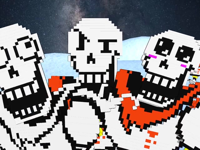 【MMD/Undertale】Papyrus模型配布_哔哩哔哩_bilibili