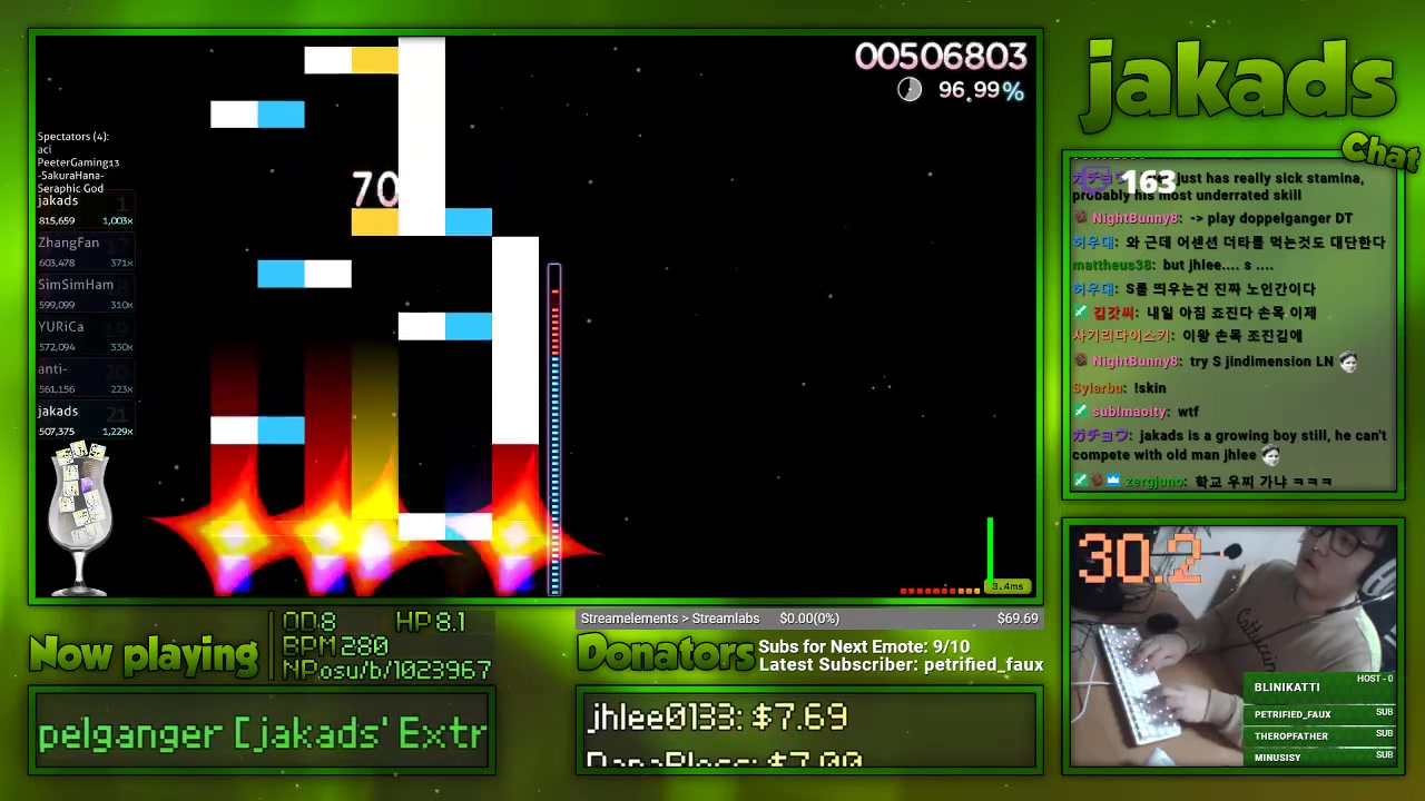 新纪录! [o!mania7K] jakads丨2414pp ≈820K丨LeaF - Doppelganger [jakads' Extra ...