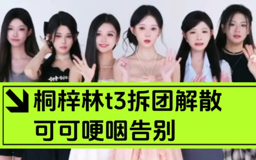 【邵雪聪】t3官宣解散，可可哽咽告别队友 | 感谢粉丝的不离不弃，未来也请一起走下去吧_哔哩哔哩_bilibili