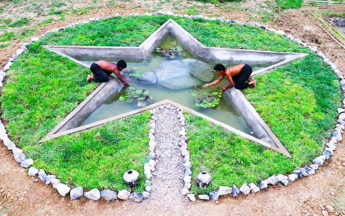 原始的生活 越南小哥的露天泳池 五角星版 越来越高大上（sha diao）的感觉了_哔哩哔哩_bilibili