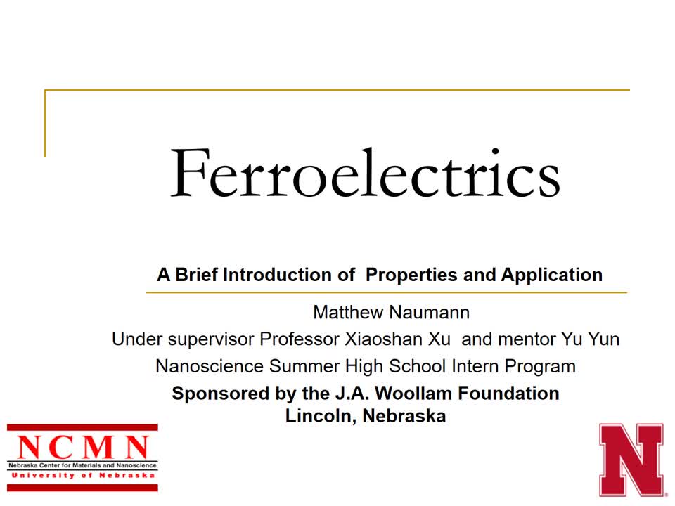 A Brief Introduction of Ferroelectricity_哔哩哔哩_bilibili