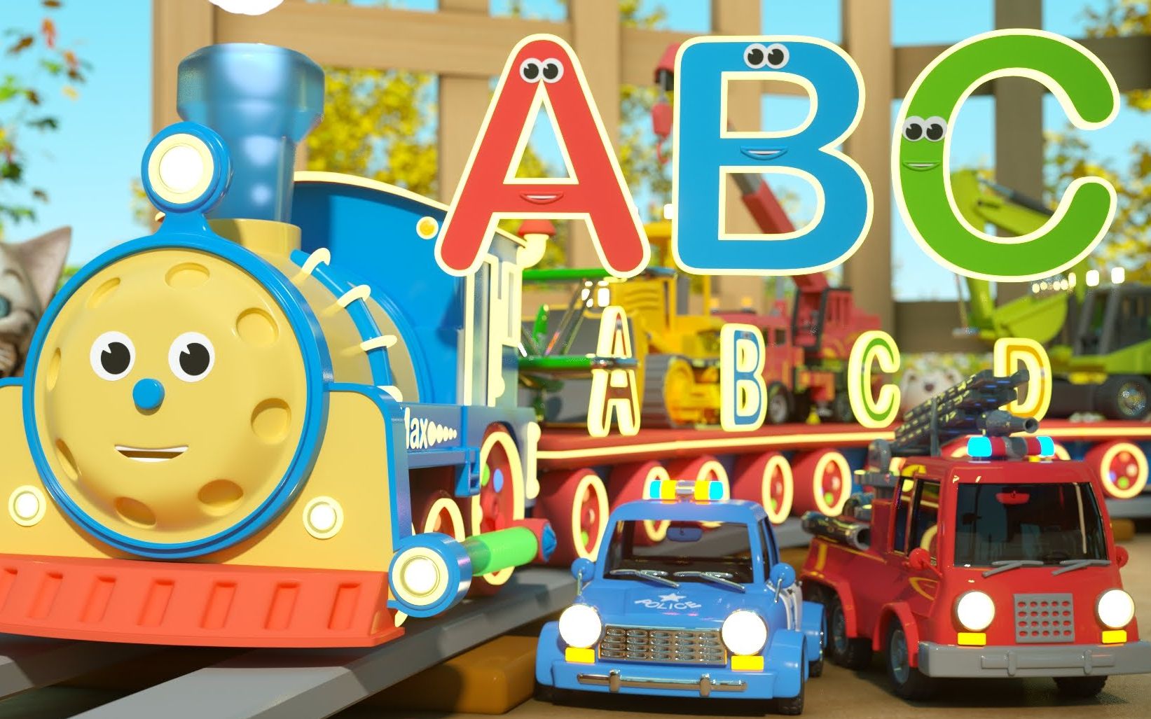 汽車英雄动画 Learn Letters With Max the Glow Train – 学习字母列车的信件/儿童动画_哔哩哔哩_bilibili