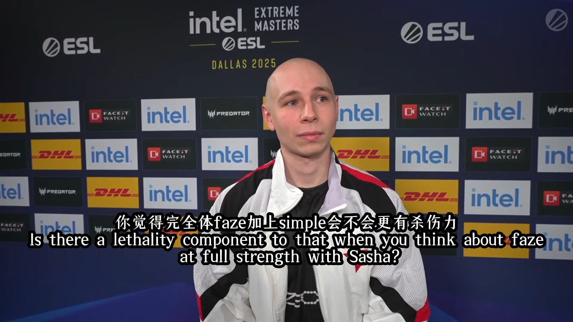 【采访中字】鸡哥elige：和s1mple一起训练效果特别好|完全体的FAZE会更有统治力【IEM 达拉斯 2025 赛前采访】-登斯特山山 ...