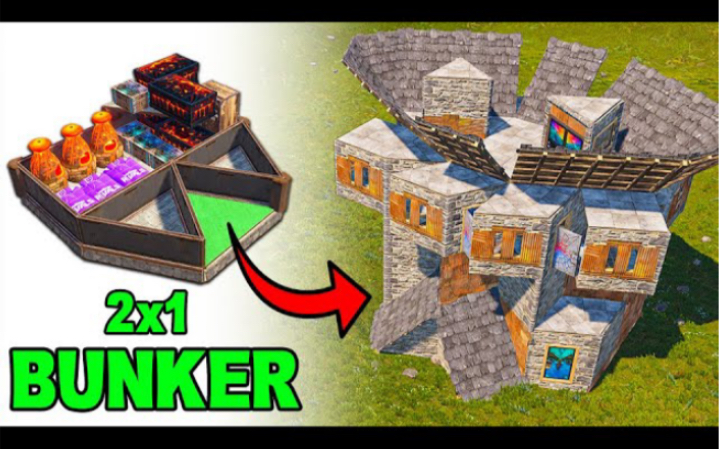 RUST 2022 建築教學 | 最佳 3x3 大團隊建築 | WIDE GAP 分離式炮眼 | CHINA WALL 中國牆