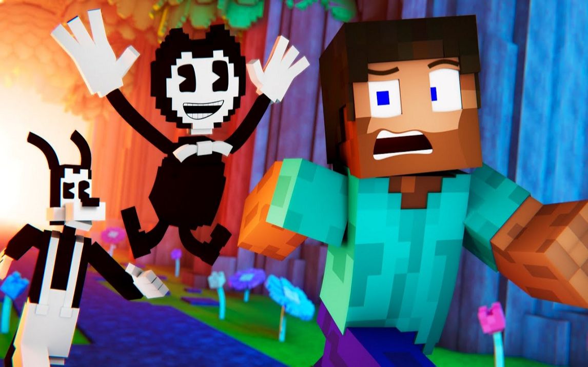 【EnchantedMob】"Art of Darkness"（黑暗艺术）我的世界BATIM音乐动画（歌曲来自Stupendium）（双语字幕）