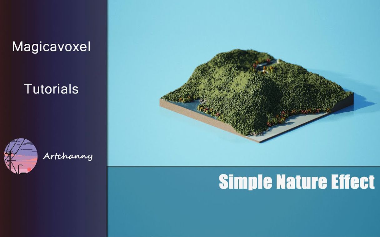 山 Simple Nature Effect】Magicavoxel教程_哔哩哔哩_bilibili