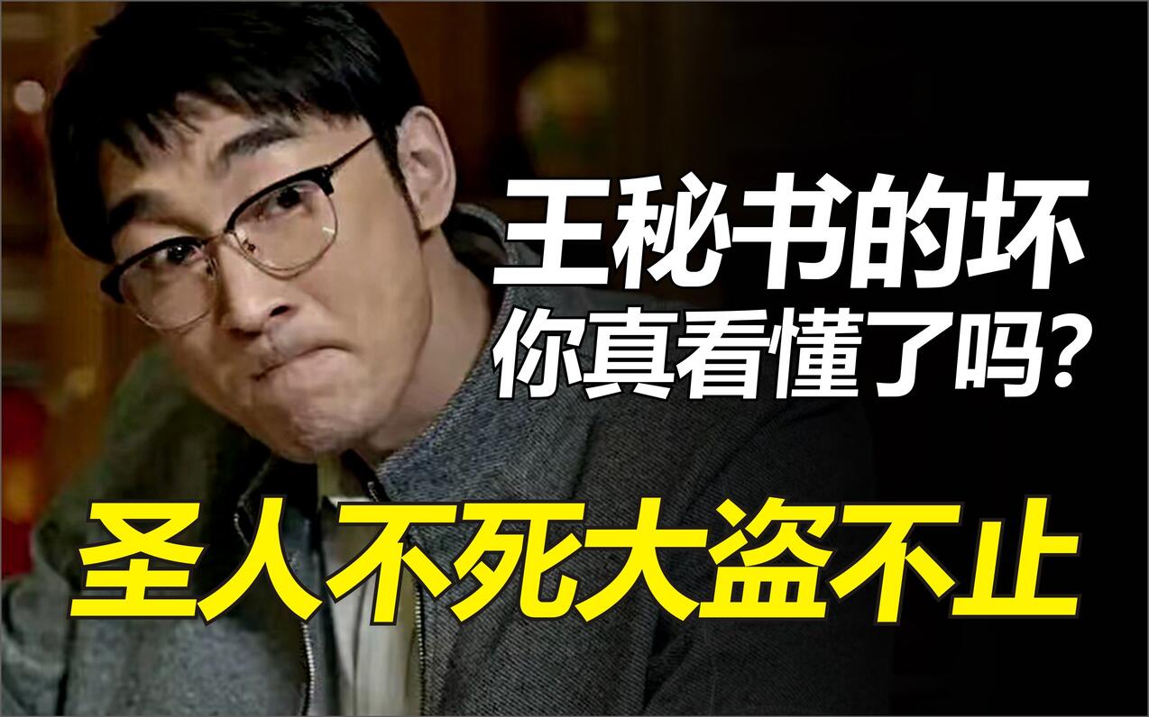 《狂飙》圣人不死大盗不止!王秘书的坏,你真的看懂了吗? 哔哩哔哩