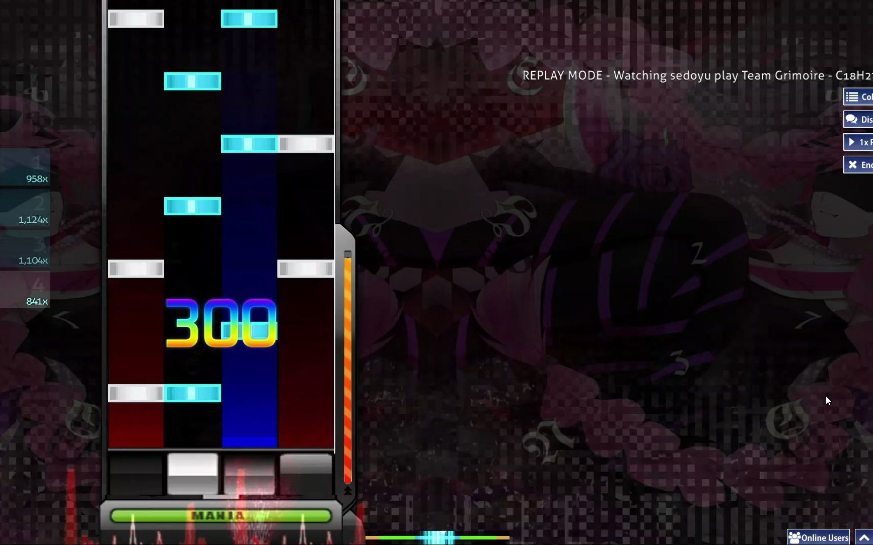 【osu mania】C18H27NO3(extend) 5.13* acc 96.56