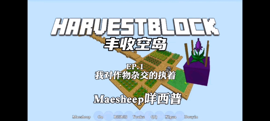 [已弃坑][我的世界Minecraft]丰收空岛Harvest Block EP.1 我对作物杂交的执着 Maesheep咩西普_哔哩哔哩 ...