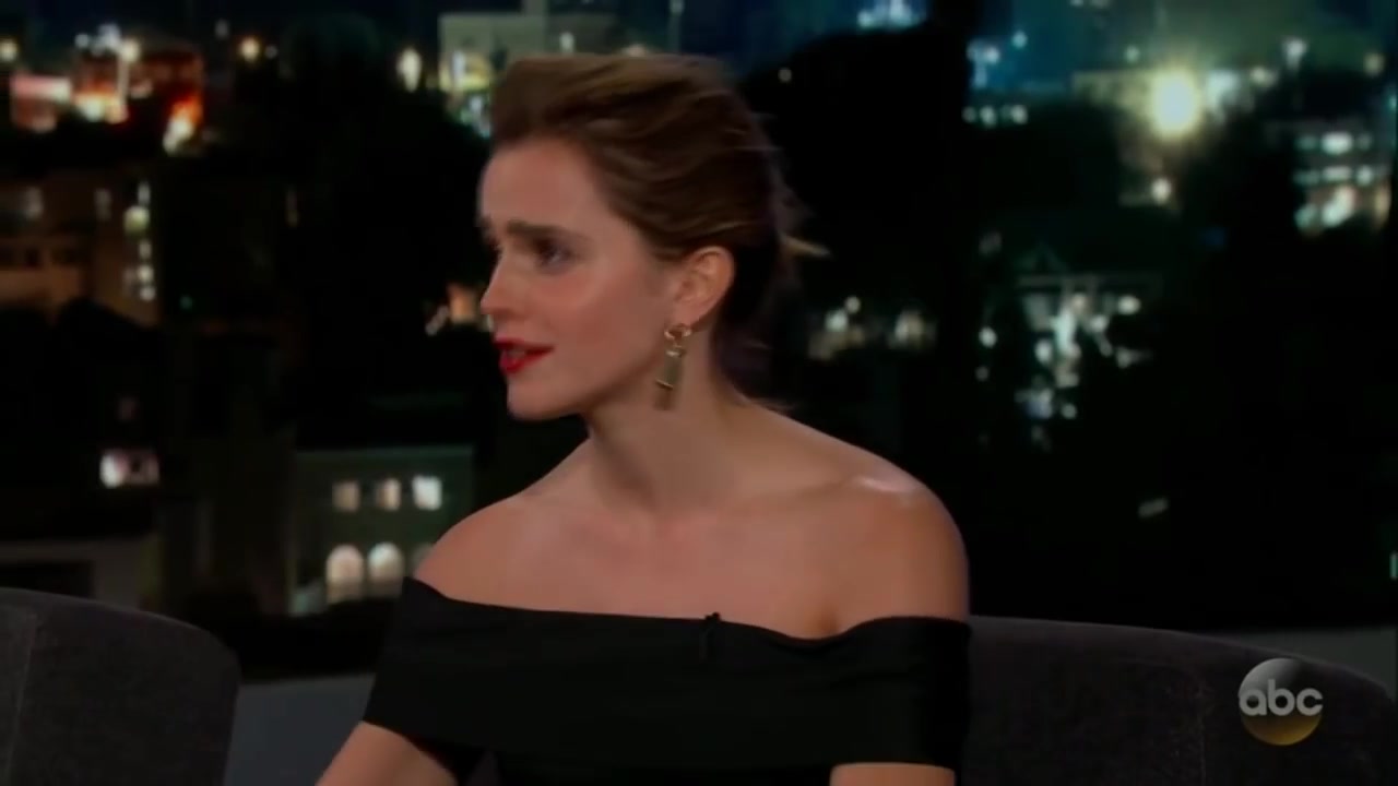 Emma Watson - Jimmy Kimmel Live Full Interview_哔哩哔哩_bilibili