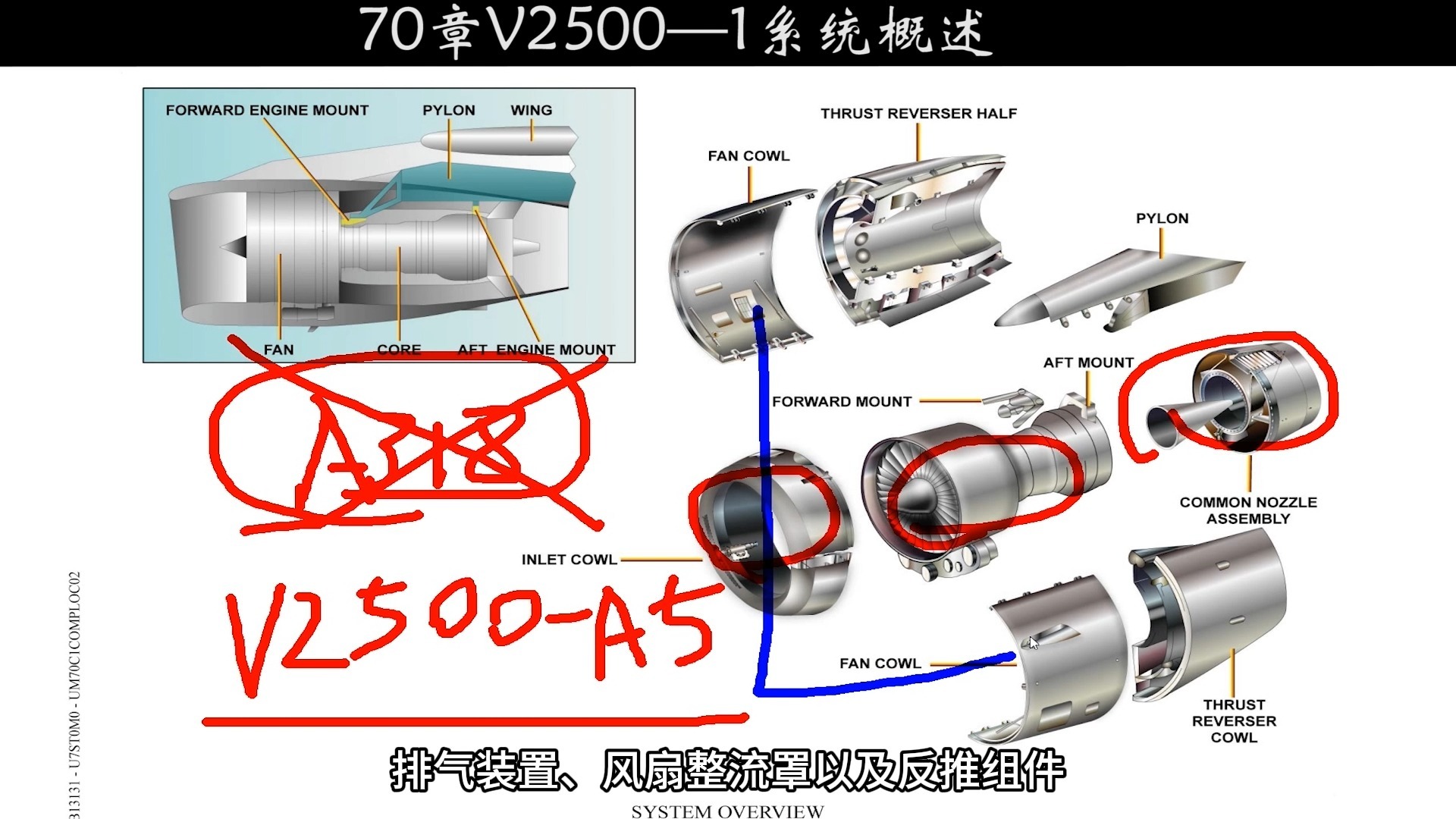 70章发动机V2500—1系统概述-A320经验共享-A320经验共享-哔哩哔哩视频
