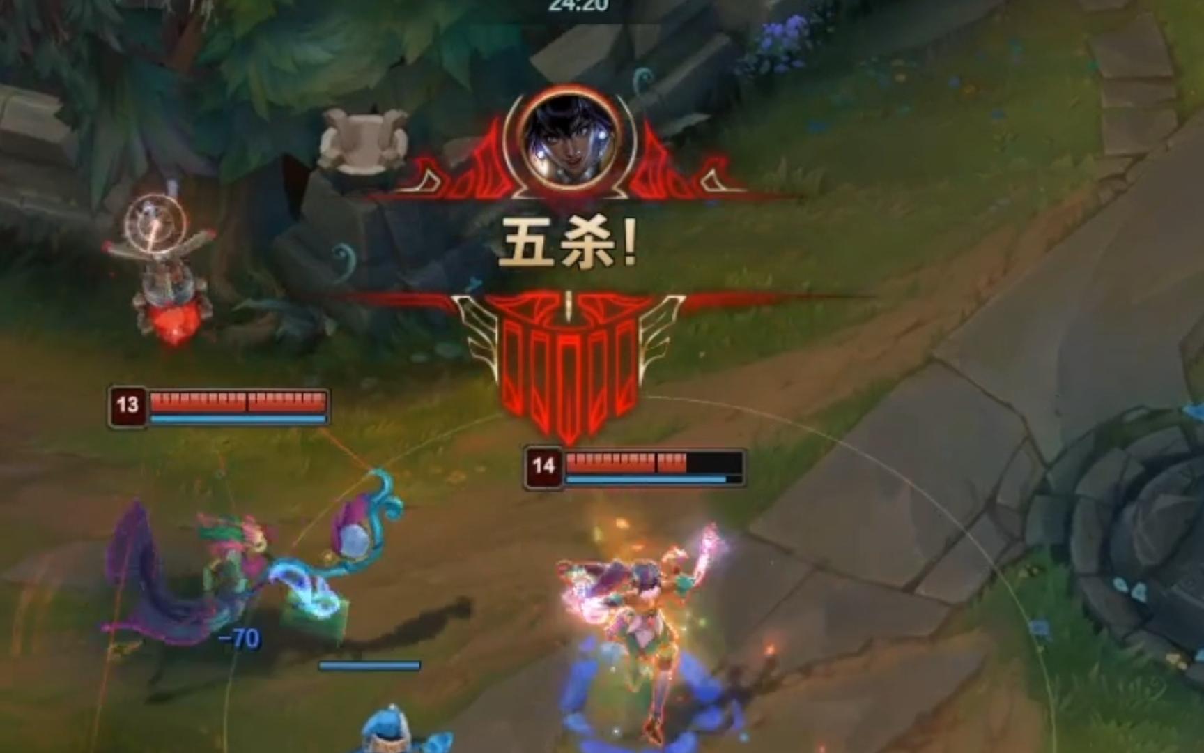 英雄联盟LOL 暗爪尼菈 + 香炉娜美 五杀_英雄联盟_精彩集锦