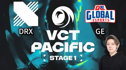 【2025 VCT PACIFIC 第一赛段】4月7日 DRX vs GE //夜莲解说_VALORANT_游戏解说