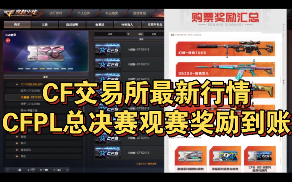 CF交易所最新行情:CFPL总决赛观赛奖励到账了，雷神-荣耀之魄首发高达70W！ - 视频下载 Video Downloader