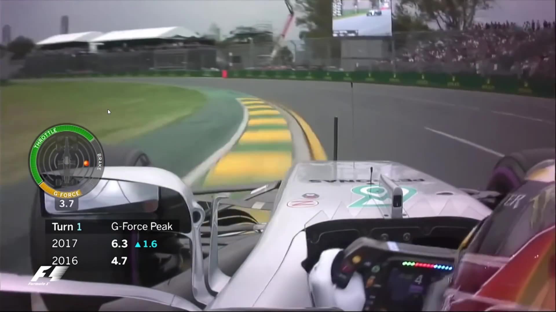 2017年F1赛车记录！6.5G难以置信的G值！汉密尔顿视角_哔哩哔哩 (゜-゜)つロ 干杯~-bilibili