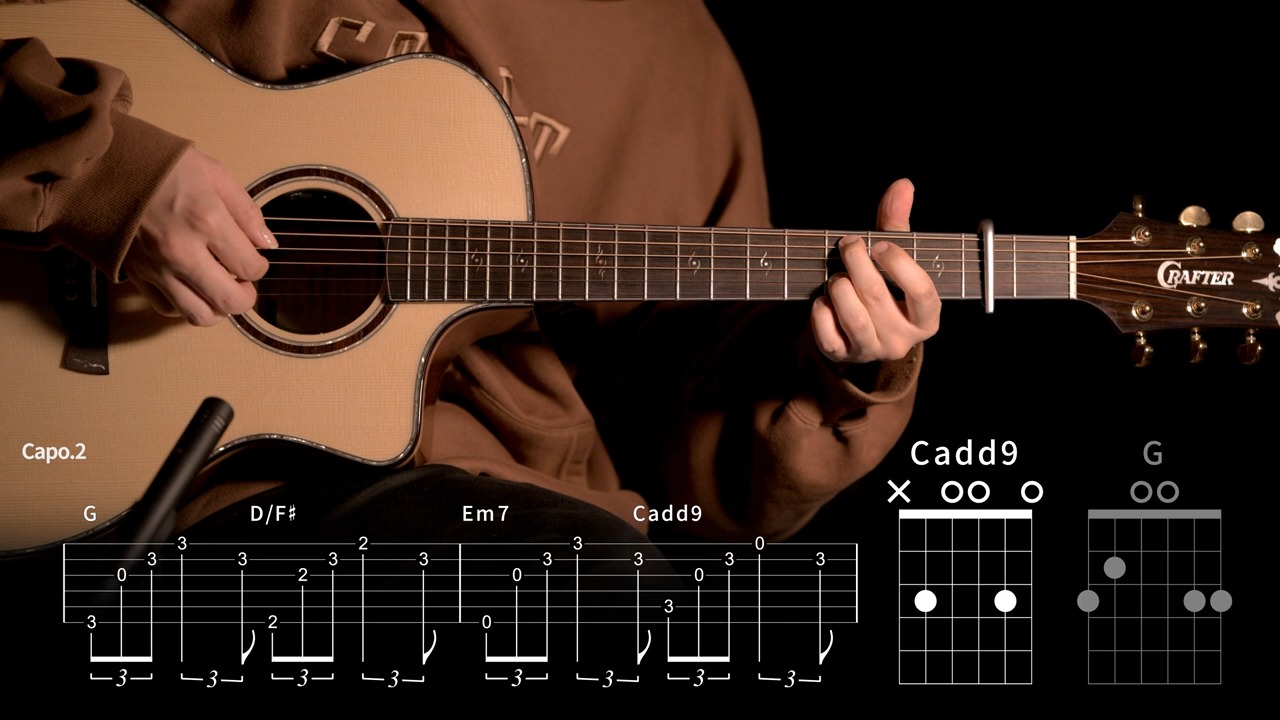 【吉他COVER】【背着善宰跑OST】Spring Snow 春雪 - 10cm（含TAB）新手友好！-爽嘻嘻11-默认收藏夹-哔哩哔哩视频