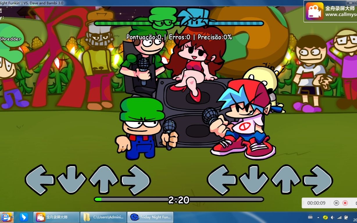 神曲啊! FNF mod bambi你想燃死老子是吧_单机游戏热门视频