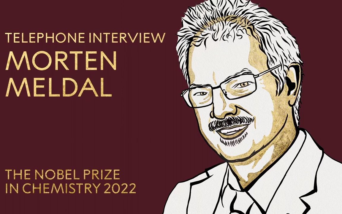 2022诺贝尔化学奖得主之一 摩顿•梅尔达尔（Morten Meldal）接受电话采访_哔哩哔哩_bilibili