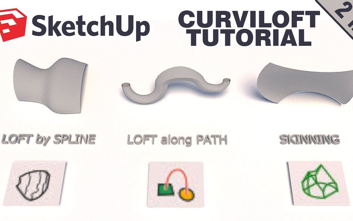 Sketchup曲面放样插件Curviloft简介 作者3D Model Channel - 视频下载 Video Downloader