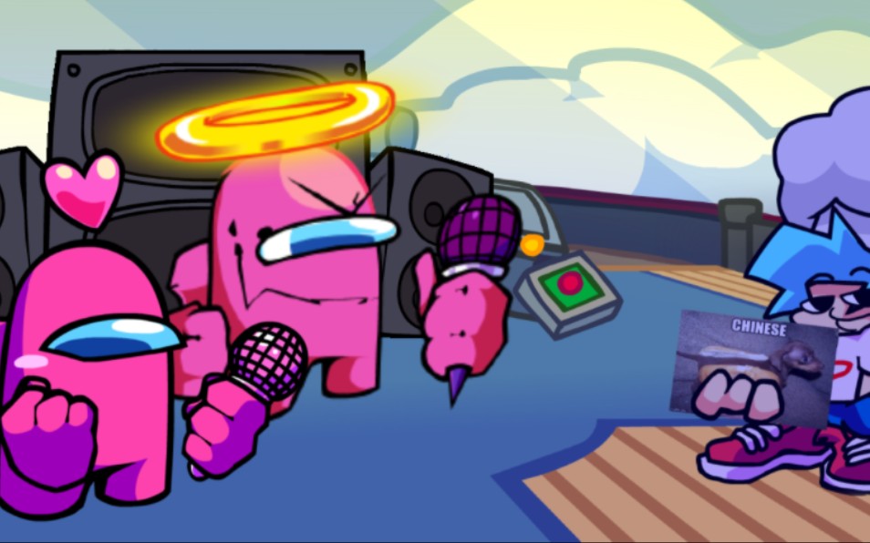 Maroon x White - FNF Vs Impostor V4