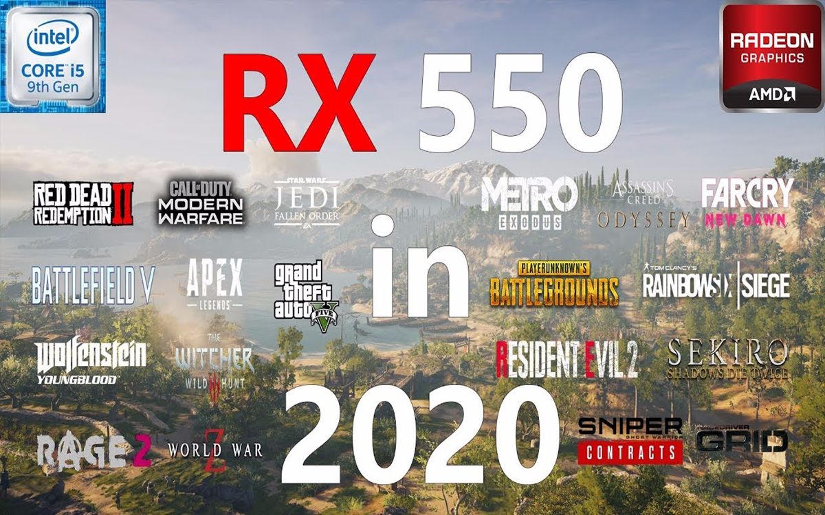 2020年RX 550在19个游戏中的表现_哔哩哔哩_bilibili