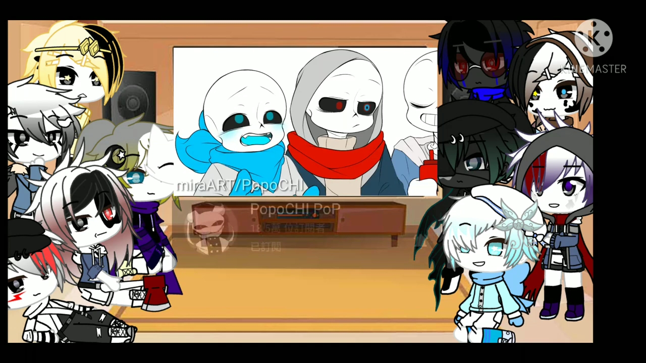 Sans Aus react to fallen stars meme | blue and ink meme | Gacha club ...