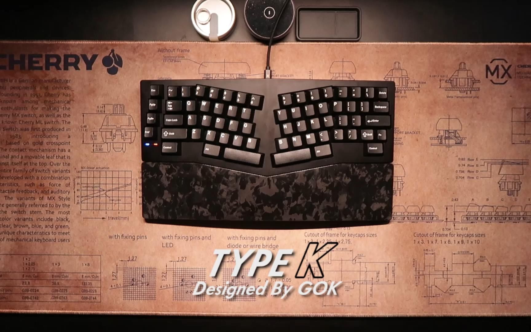 一把等待了3年的退烧键盘： TypeK—来自于新西兰设计师GOK的人体工学键盘、国内首发、简单展示&打字音分享 - 视频下载 Video ...