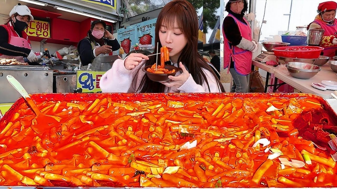 『tzuyang』中文 4.17 独特的XX炒年糕和XX拌饭..？😱 节日里扫荡街头小吃！鸡肉串热狗🌸咀嚼音-不倒萌新-不倒萌新-哔哩哔哩视频
