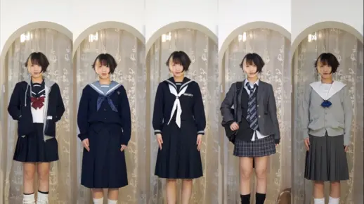 155/50kg ｜jk制服春夏穿搭｜基础款上班上学无压力～_哔哩哔哩_bilibili