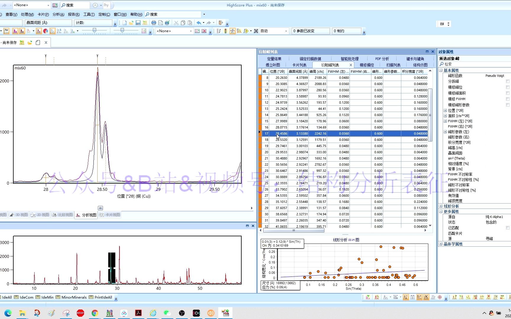 highscore如何校正xrd数据_哔哩哔哩_bilibili