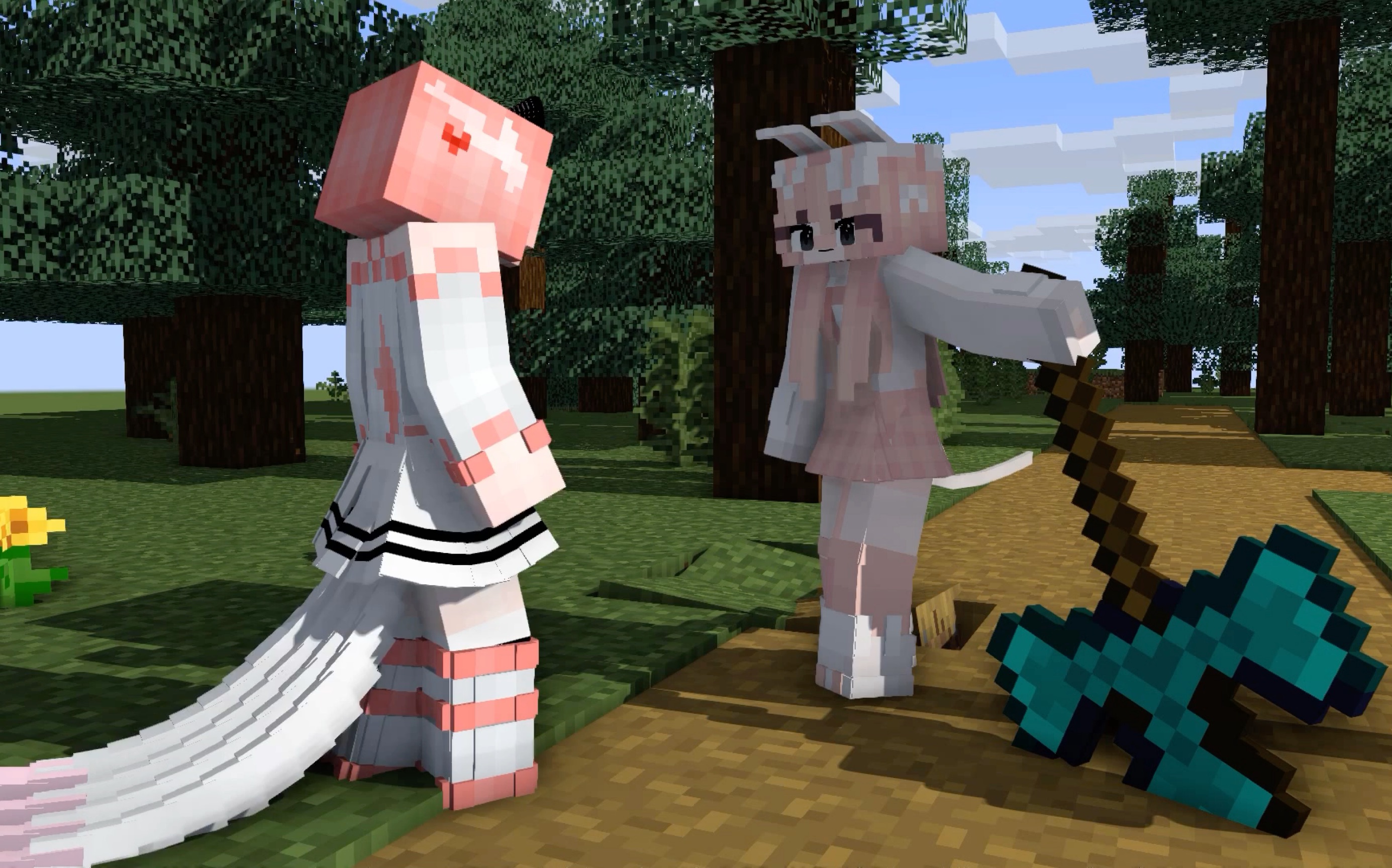 [Mineimator]PVP尝试（烂活）_哔哩哔哩_bilibili