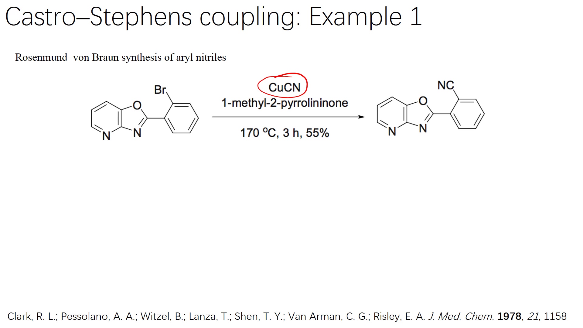 有机人名反应（47）：Castro–Stephens coupling_哔哩哔哩 (゜-゜)つロ 干杯~-bilibili
