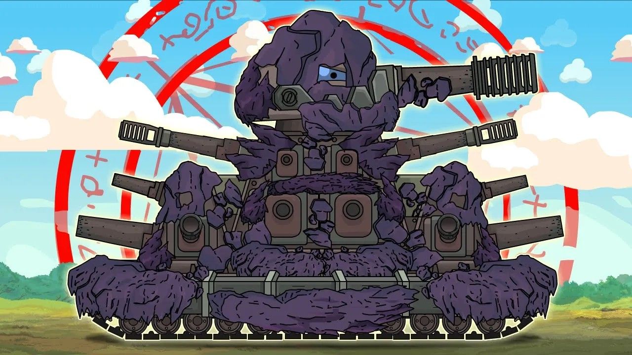 坦克动画，石坦克召唤石质装甲的KV44，大战科技恶魔坦克军队-TankAnime-TankAnime-哔哩哔哩视频