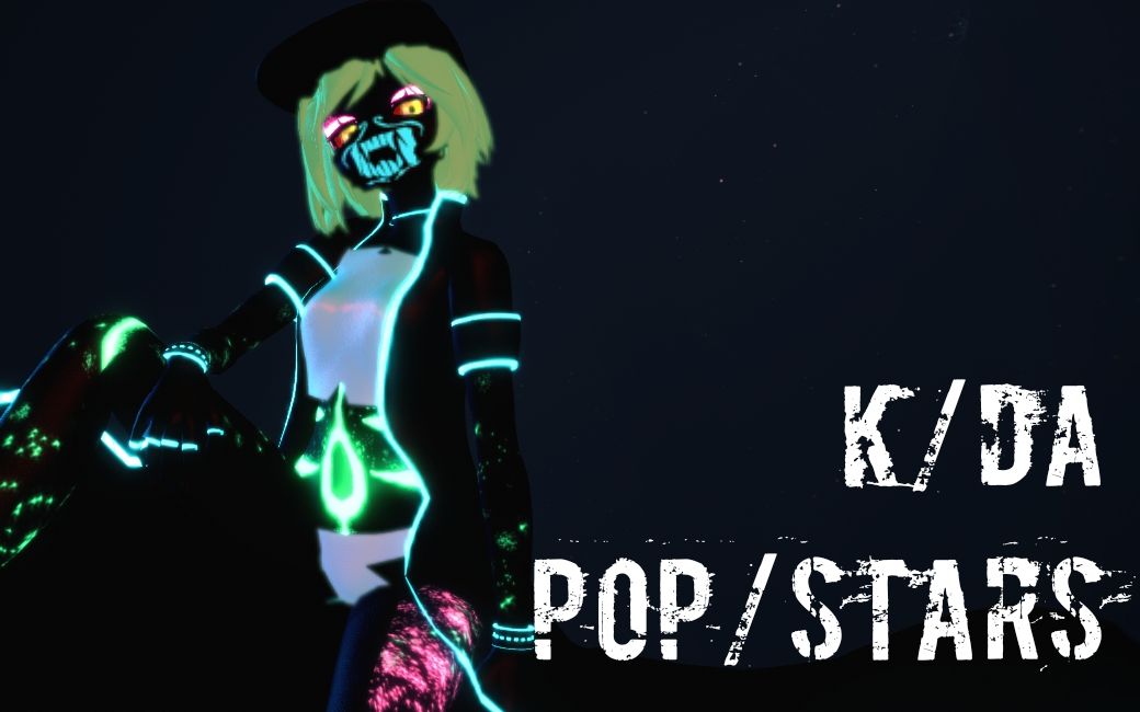 ♤MMD♤K/DA - Pop Stars Ft. Gumi_哔哩哔哩_bilibili