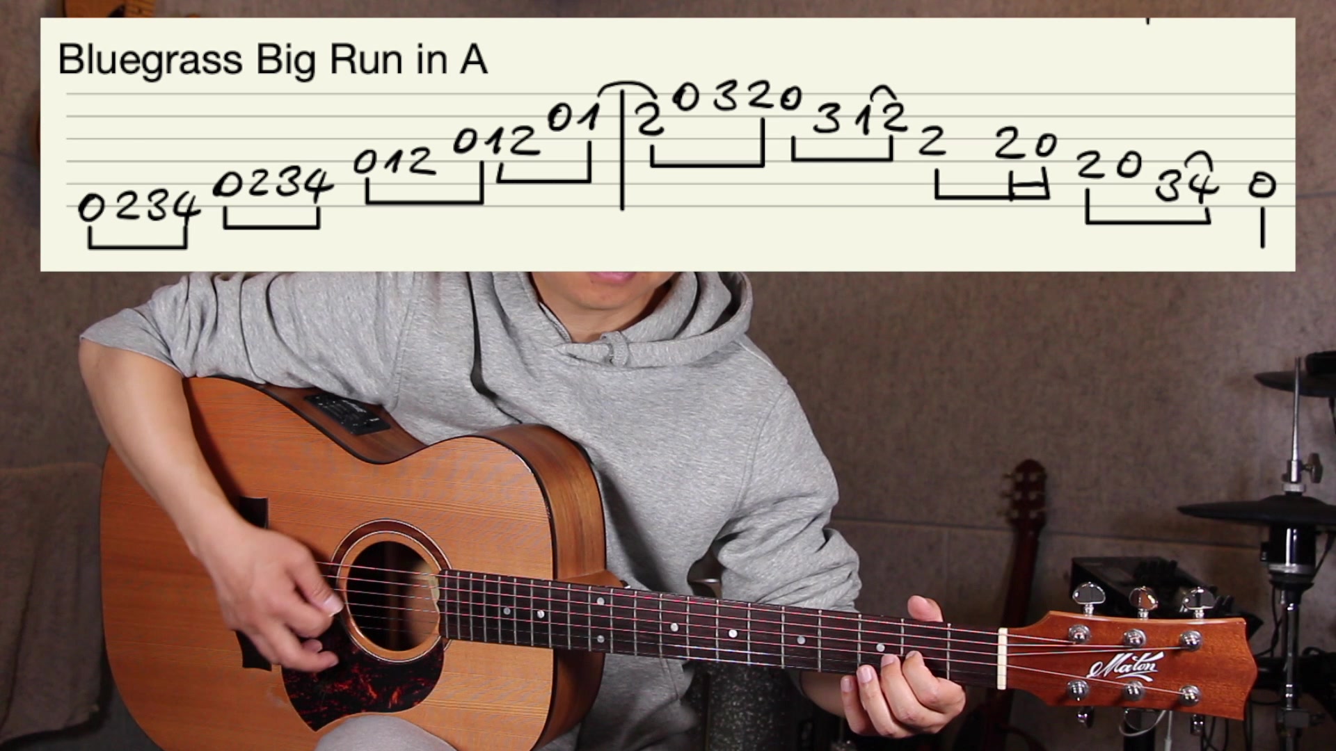 【2021每日一Lick110】Bluegrass Big Run in A_哔哩哔哩_bilibili