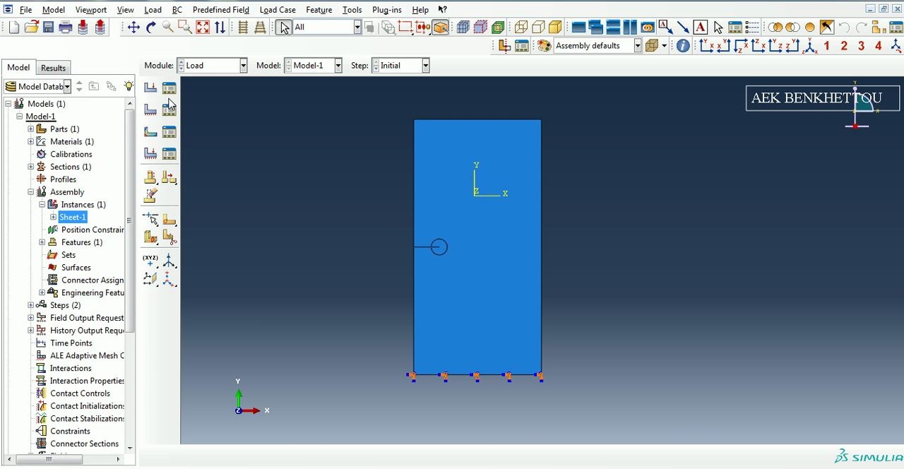 使用#ABAQUS 2D平面的解决方案 (Solution using #ABAQUS 2D Plane)_哔哩哔哩_bilibili