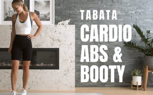 【Heather Robertson】30分钟高强度燃脂tabata训练[腹部＆有氧＆臀部]_哔哩哔哩_bilibili