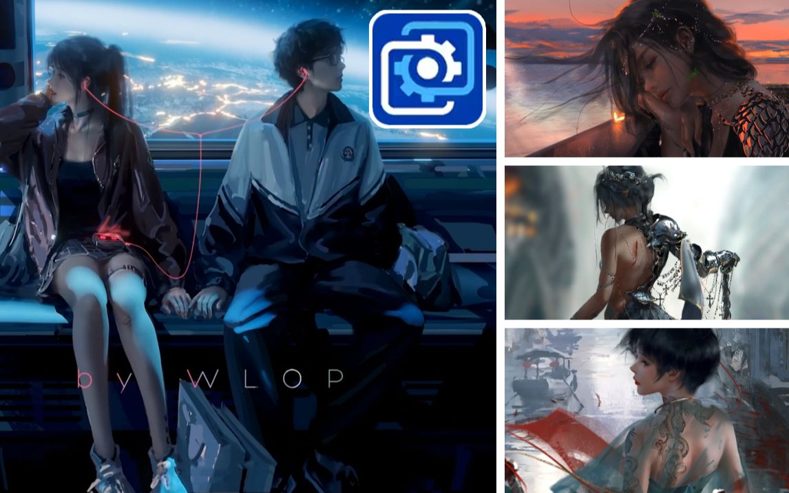 大神WLOP动态壁纸新作 | wallpaper engine壁纸引擎 - 视频下载 Video Downloader