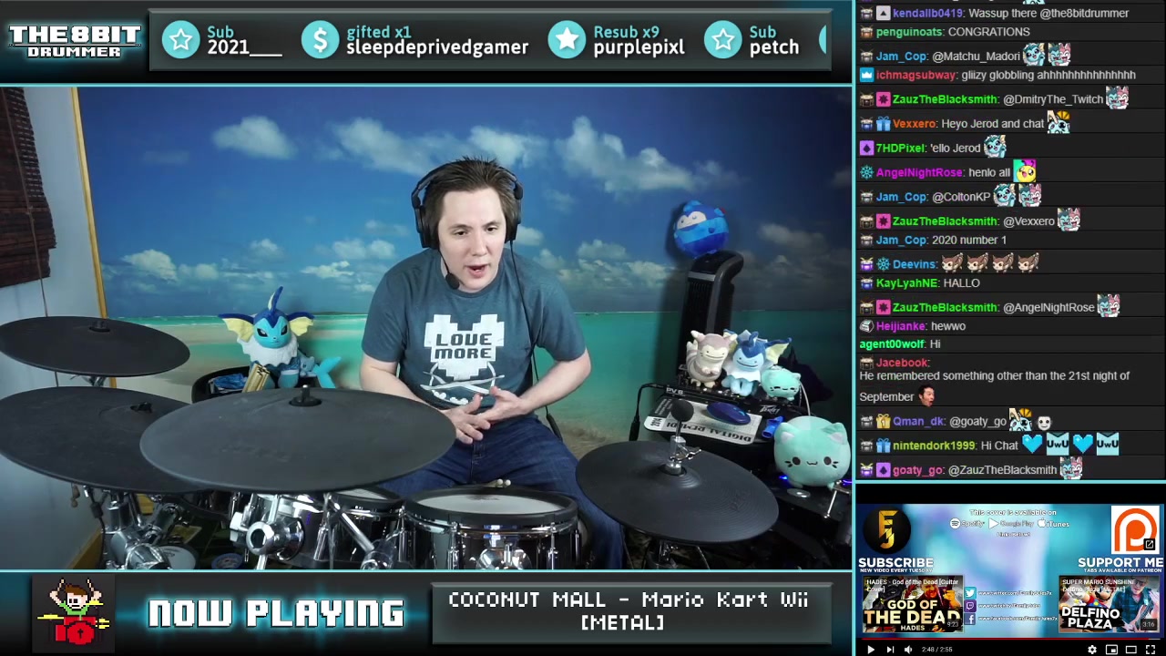 [架子鼓]The8BitDrummer 2021-01-05直播记录_哔哩哔哩_bilibili