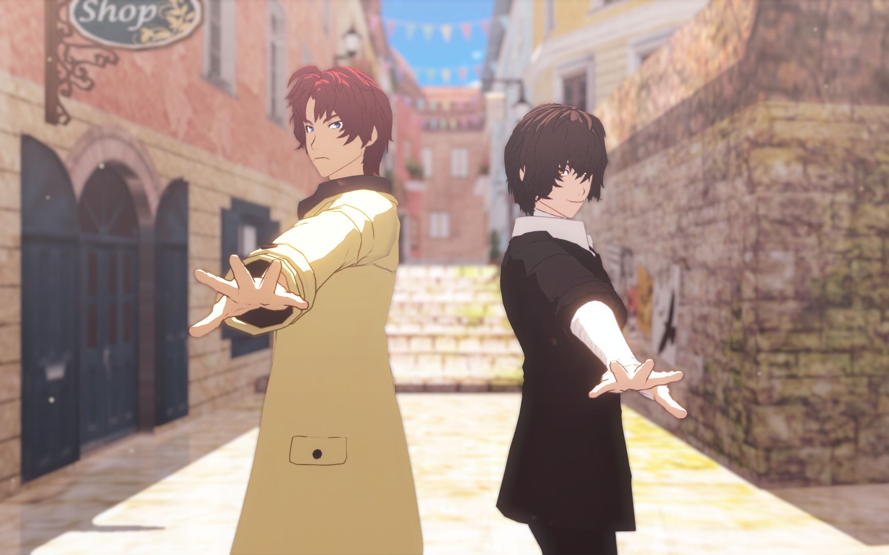 【BSD/MMD】 家里蹲的绝对正义 （太·织的グッバイ宣言）【镜头配布】_哔哩哔哩_bilibili