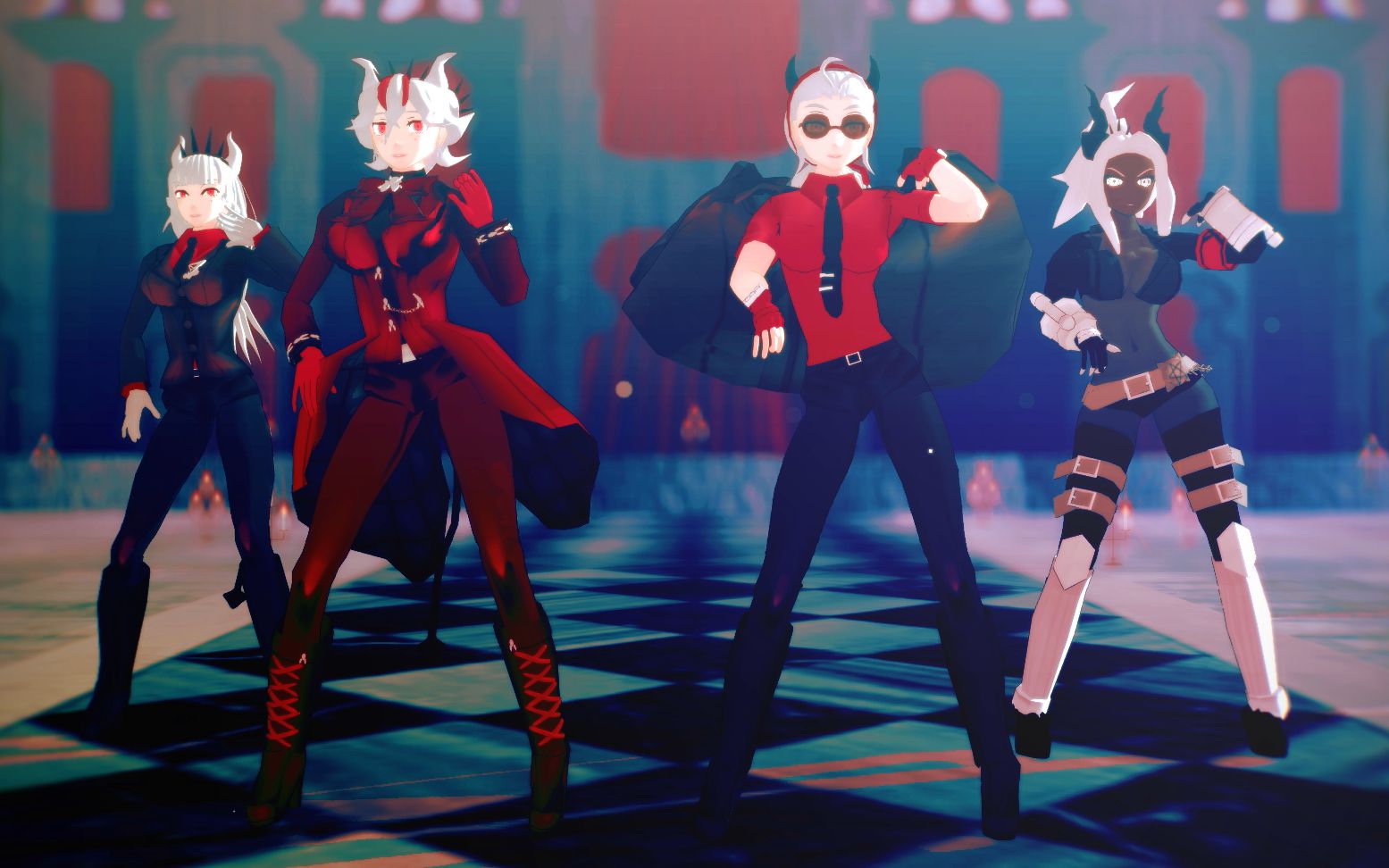 【Helltaker MMD】PokerFace-AllStarDance【自製】_哔哩哔哩_bilibili