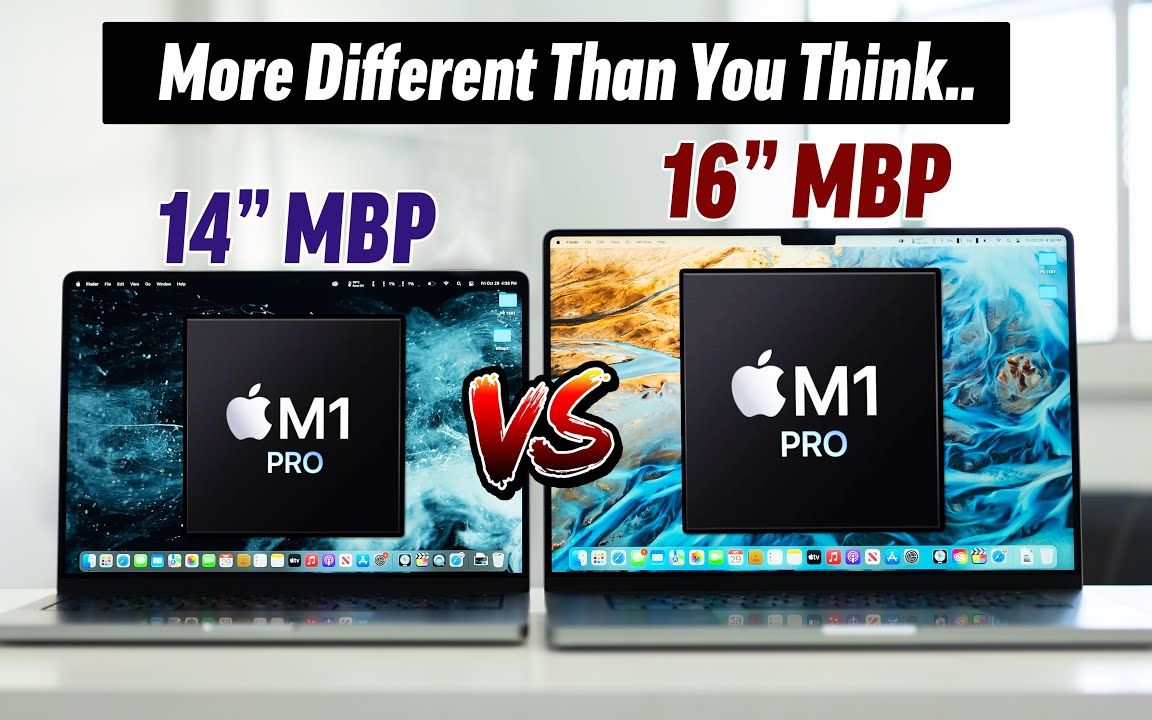 【苹果测评】14'' vs 16'' M1 Pro MacBook Pro 终极对比_哔哩哔哩_bilibili