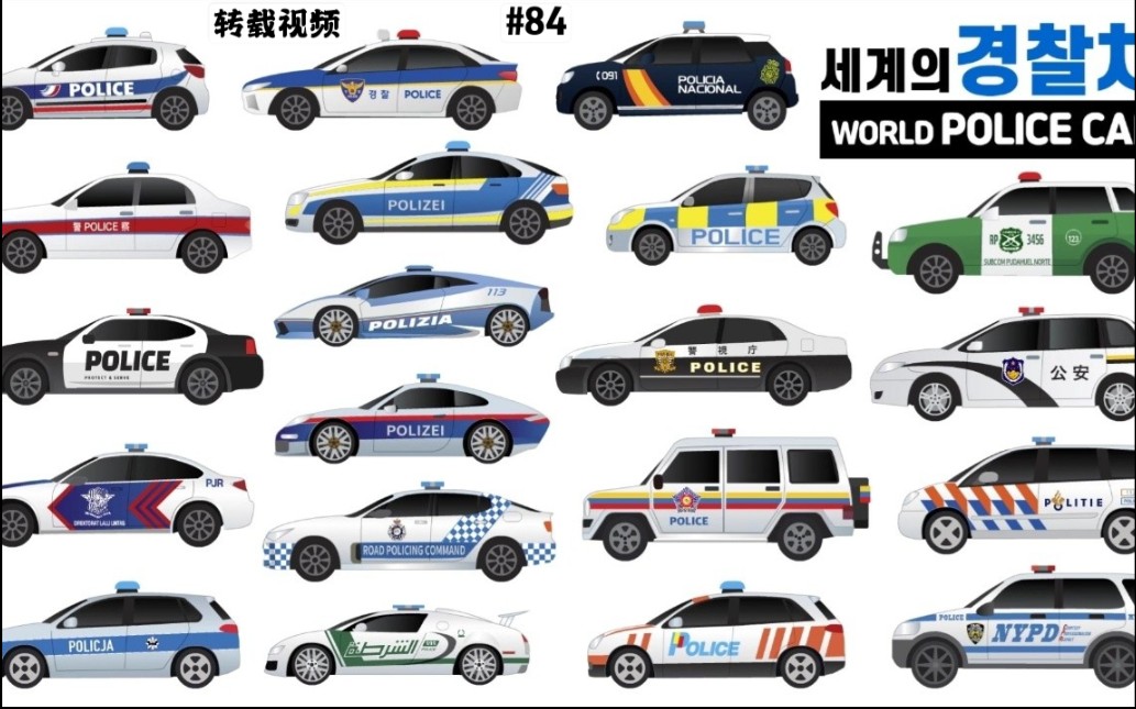 World Police Car 世界警车_哔哩哔哩_bilibili