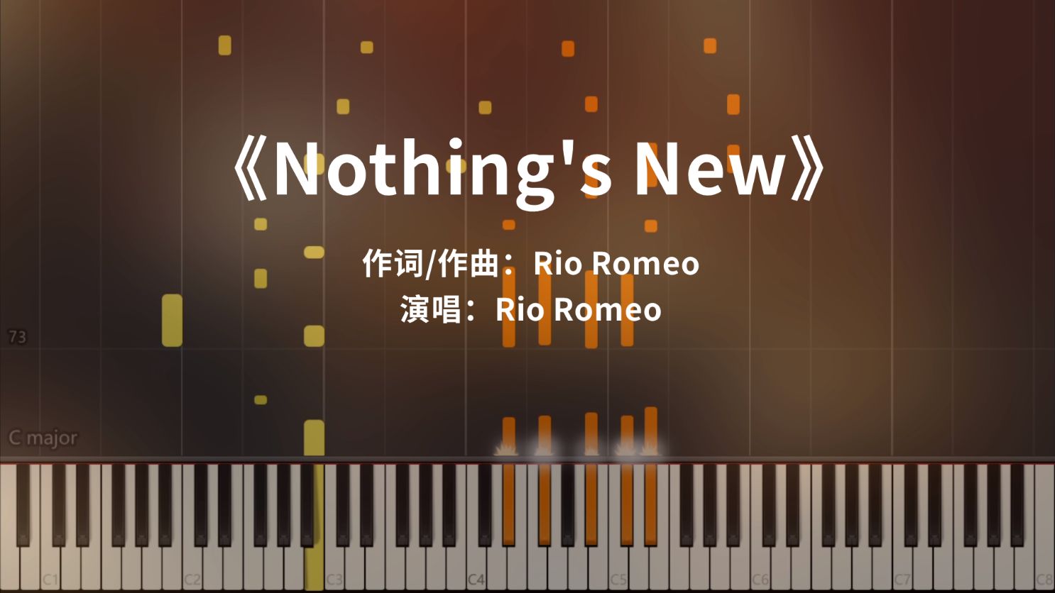 《Nothing's New》钢琴极致还原（Rio Romeo）-Cuppix_-Cuppix_-哔哩哔哩视频